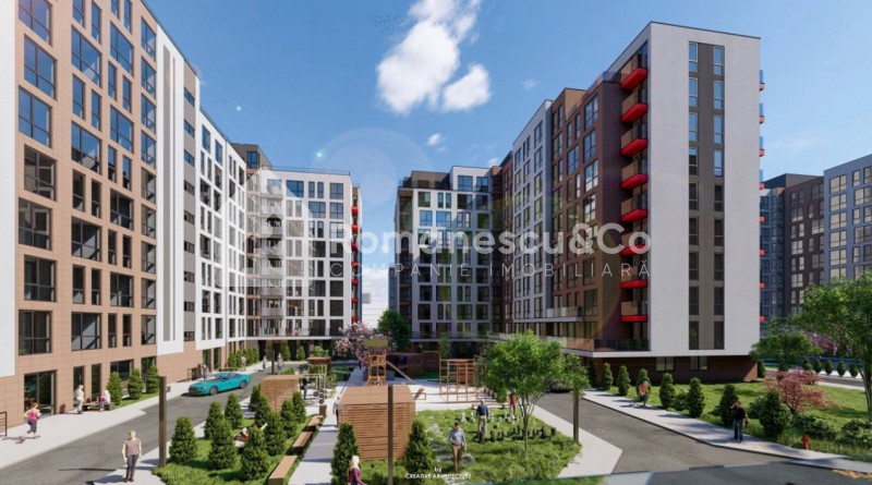 Apartament cu 1 cameră și living, 48,25 mp, Complexul Solaris. - Romanescu